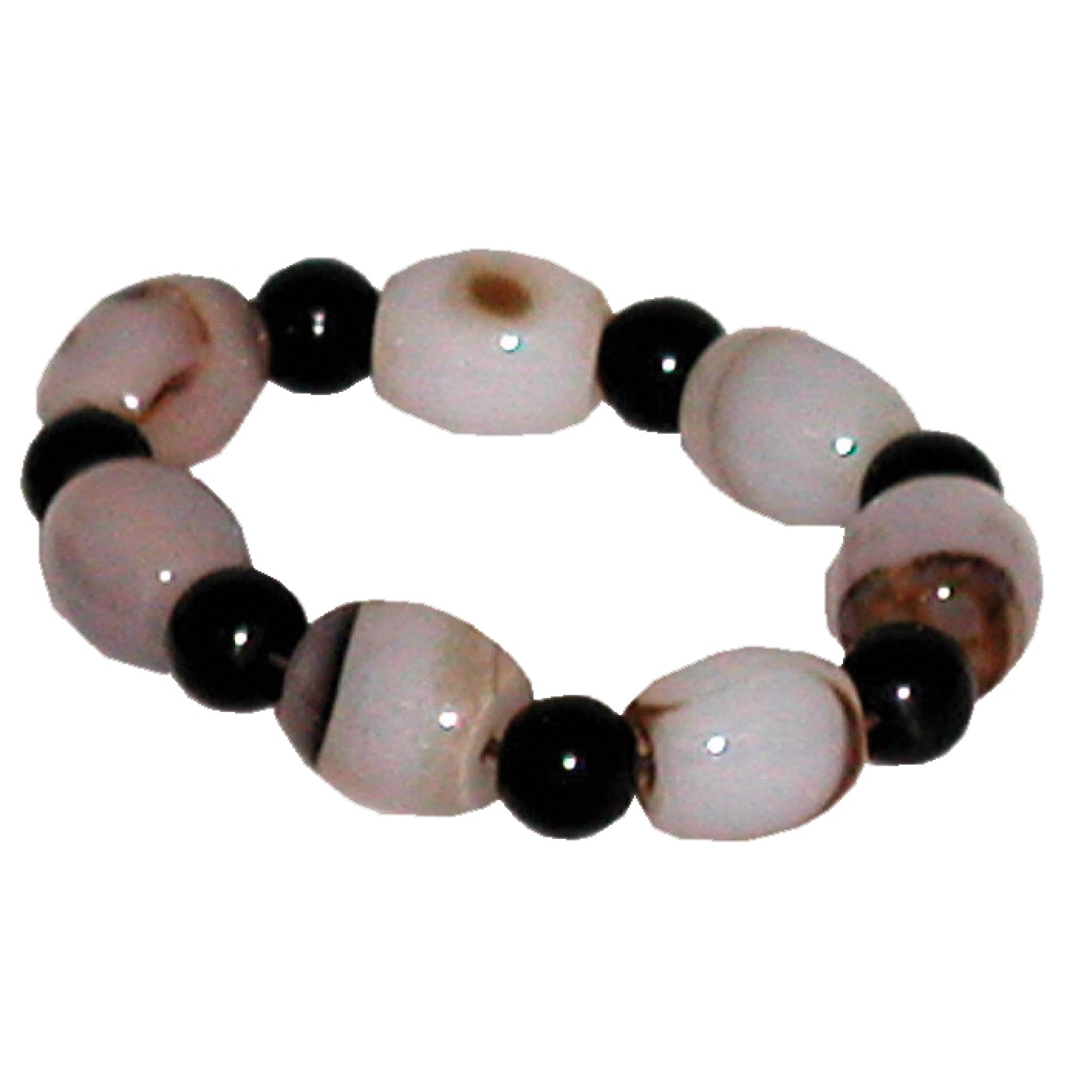 Milky Agate Bead Bracelet